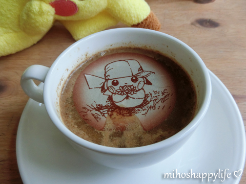 Pikachu Deco Latte | The Cutest Coffee that I have seen! | Miho's Happy ...