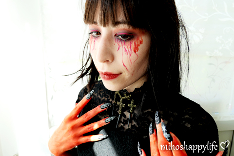 Bloody Halloween Vampire Tutorial | Miho's Happy Life