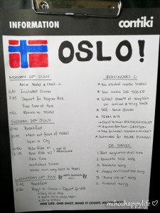Contiki Tour: Oslo – Norway | Miho's Happy Life