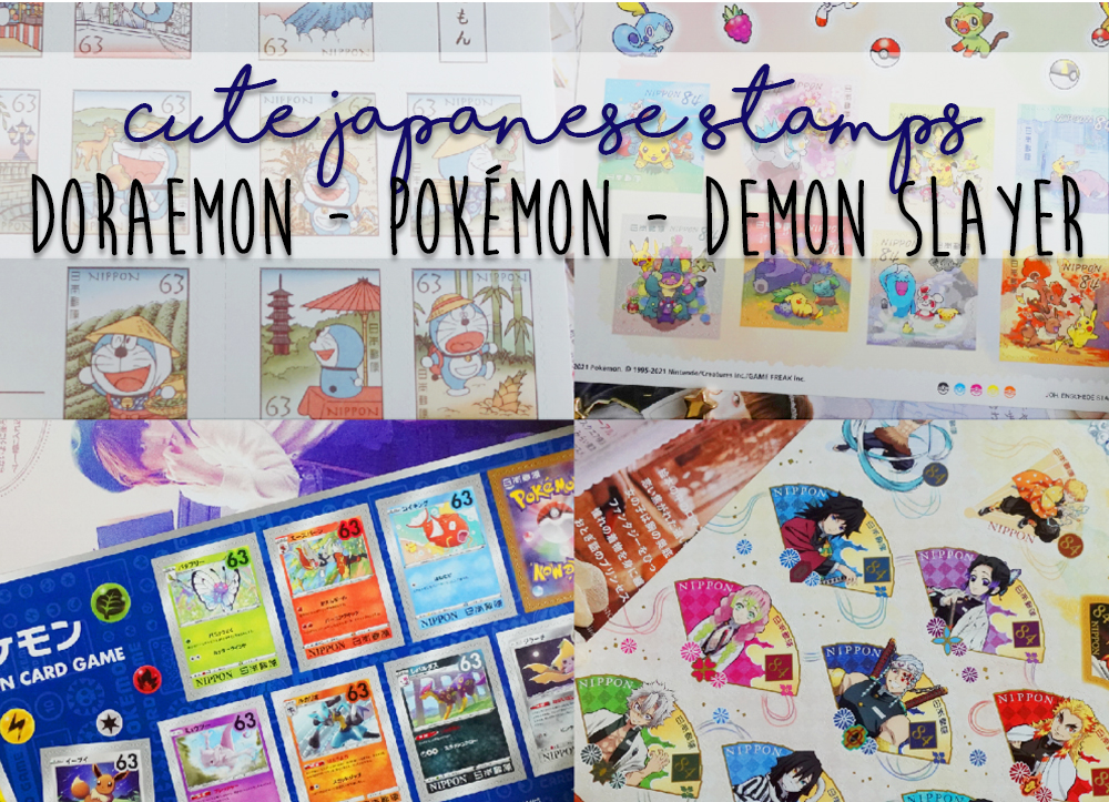 Cute Anime Stamps from Japan! Doraemon – Pokemon – Demon Slayer | Miho ...